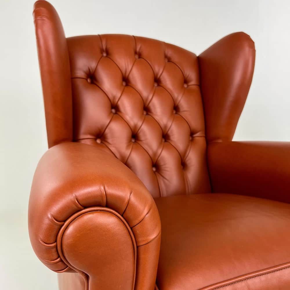 Novecento - Poltrona in pelle - Mignani Arredo